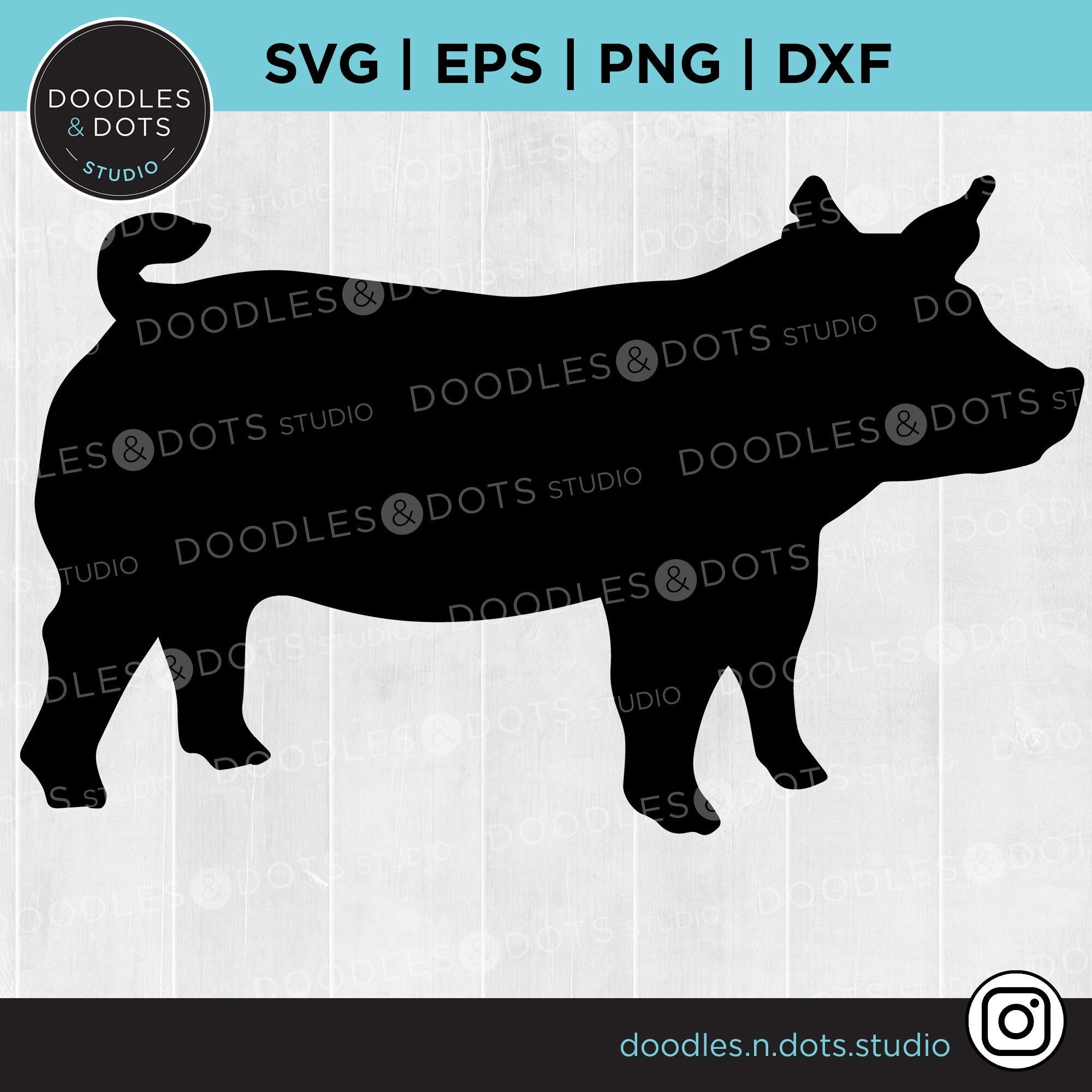 Show Pig Svg, Piglet Svg, Stock Show Svg for Cricut, Hog Farmer Clipart ...
