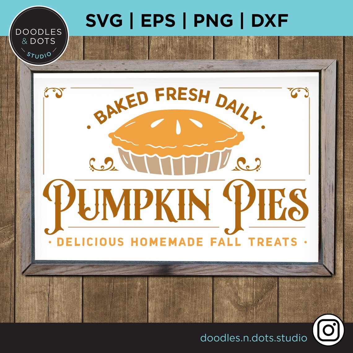 Pumpkin Pie SVG, Pie Svg, Thanksgiving SVG, Pumpkin Pie Sign, Fall ...