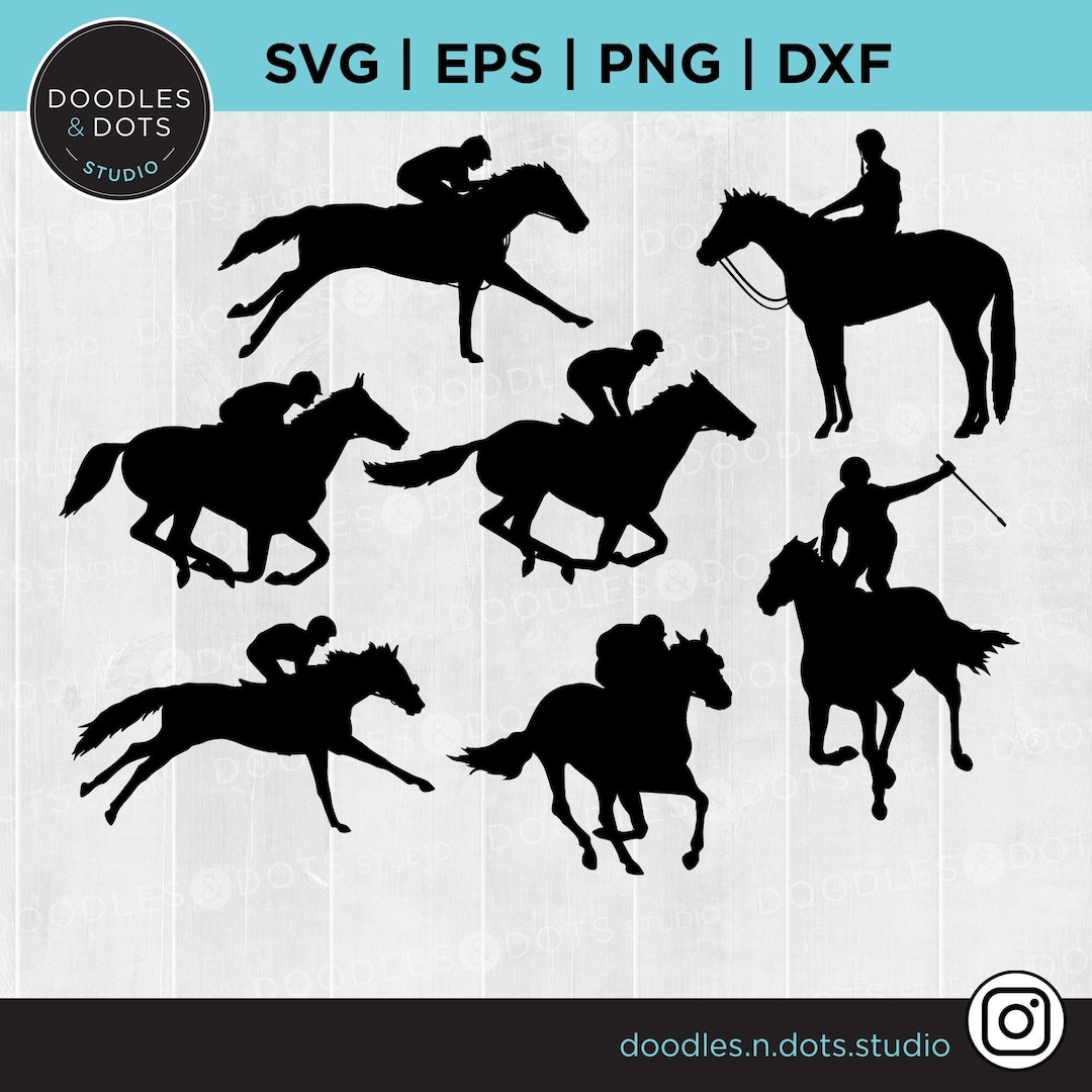 Racehorse SVG | Thoroughbred SVG | Galloping Horse Svg | Horse Race ...