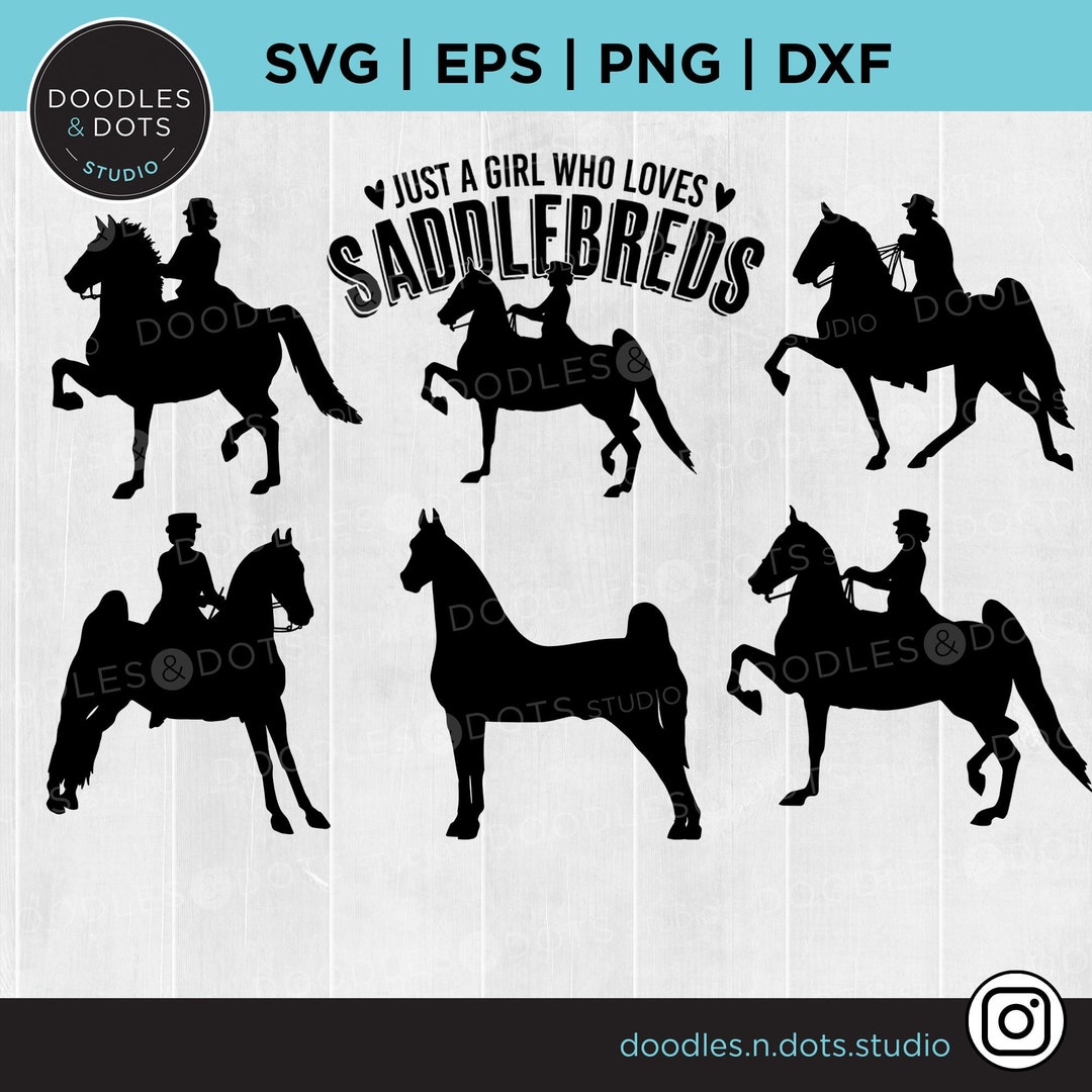 American Saddlebred SVG, Tennesee Walking Horse Svg, 5-gaited Horse SVG ...