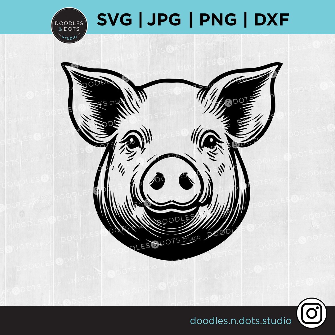 Show Pig SVG, Pig SVG, Stock Show Pig SVG, Livestock Svg, Hog Farm, Pig ...