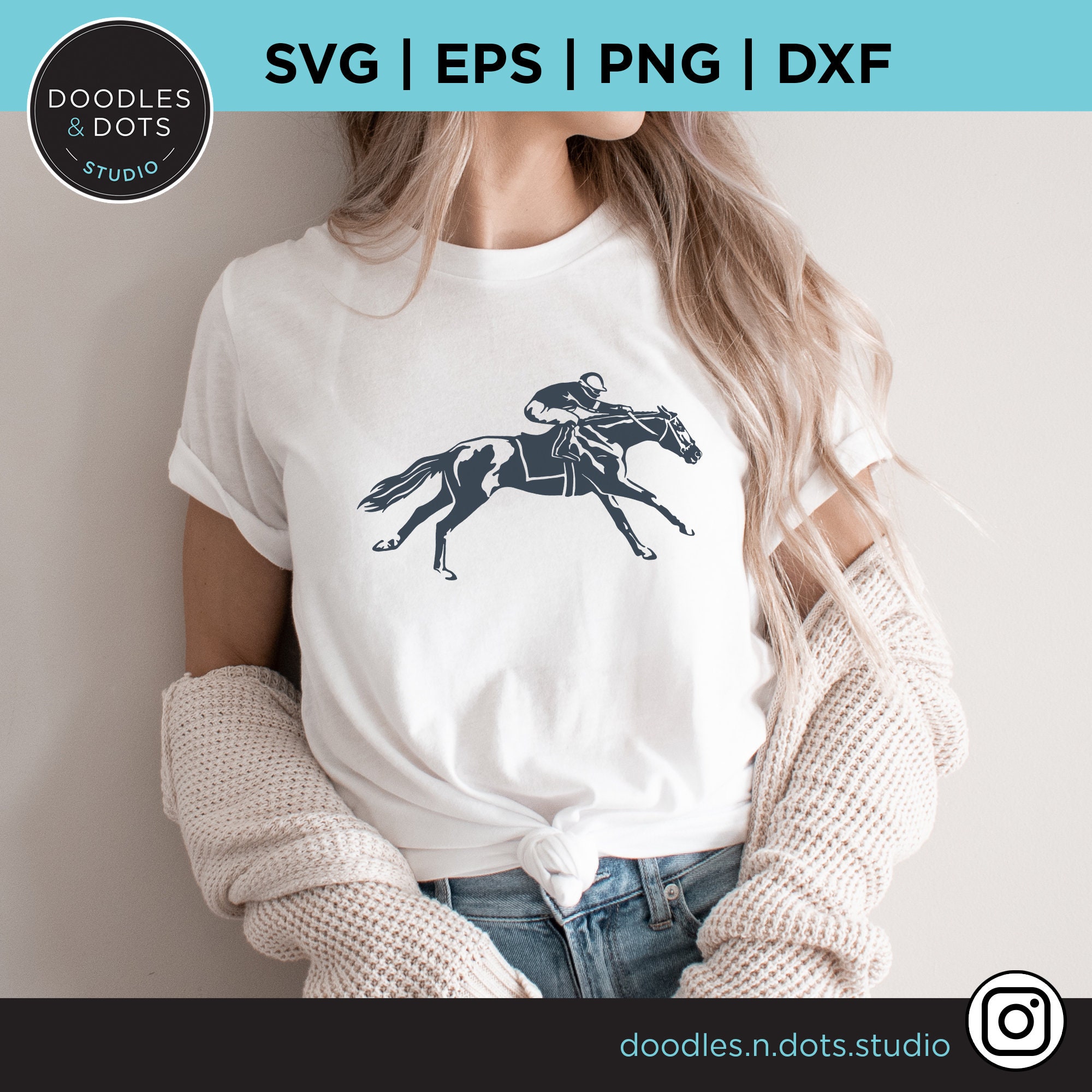 Racehorse SVG Horse Racing SVG Derby Svg Thoroughbred SVG - Etsy Canada