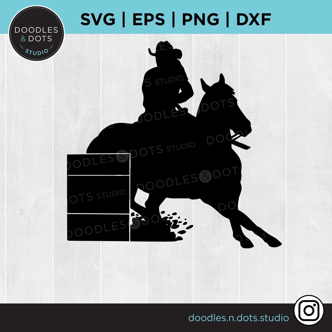 Barrel Racer Svg, Barrel Racing T-shirt, Western Rodeo SVG, Barrel ...