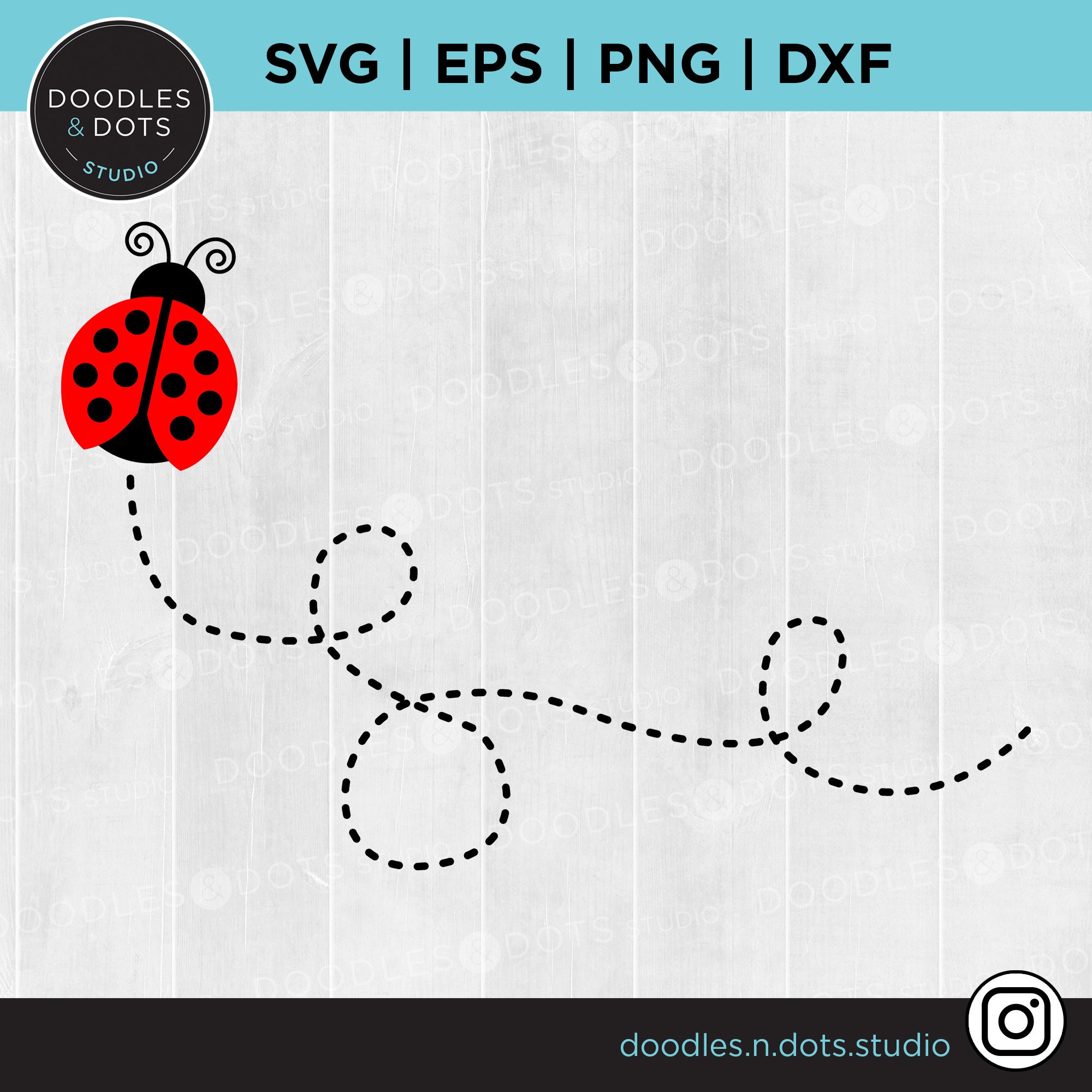 Ladybug Path Bundle, Ladybird SVG PNG Files for Cutting Machines ...