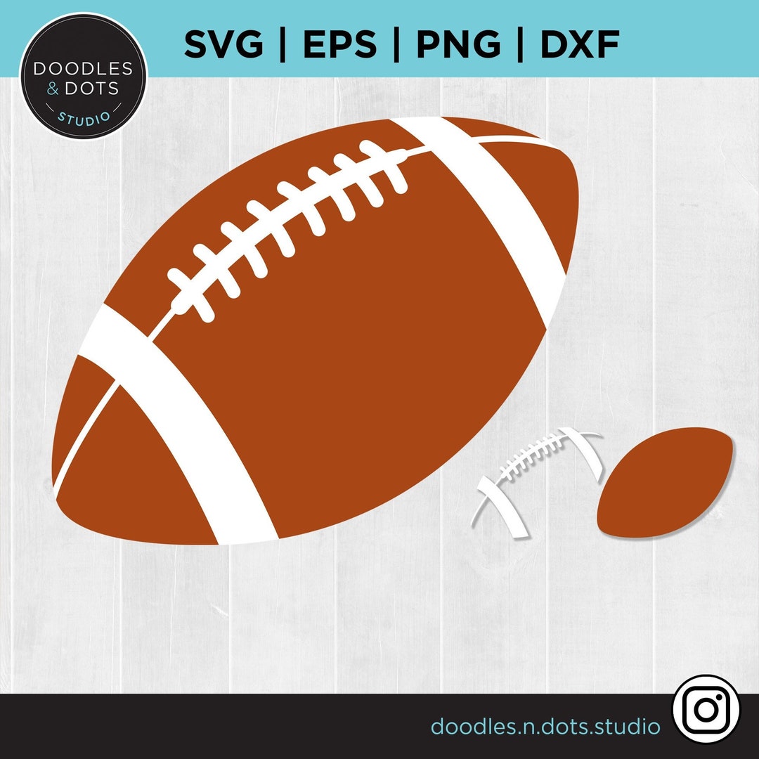Football Svg, Football Silhouette, Simple Layered Football Svg ...