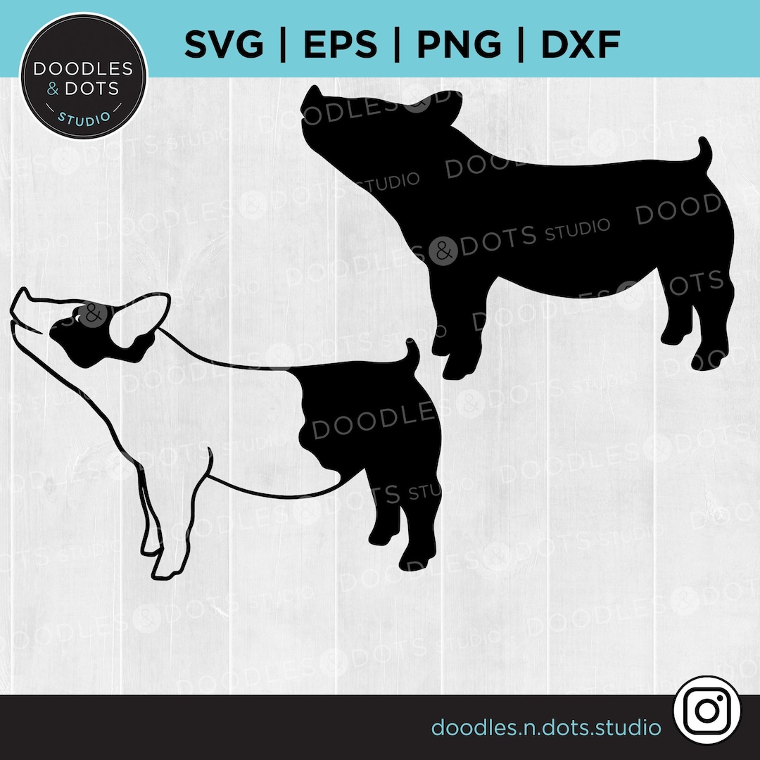 Show Pig SVG | Pig SVG | Show Stock SVG | Livestock Svg | Hog Farm Show ...