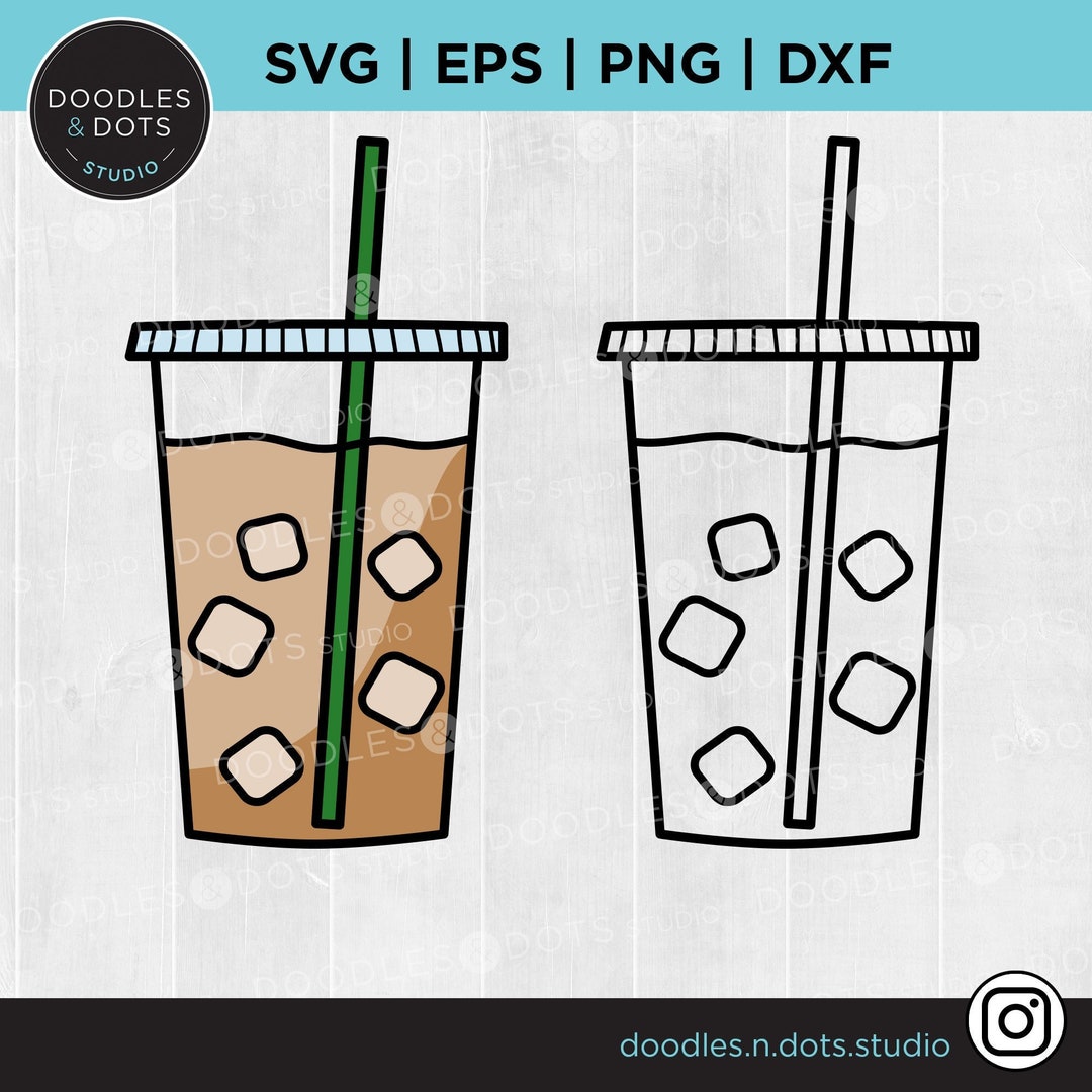 Iced Coffee Svg, Iced Coffee Png, Iced Coffee Clipart, Summer Svg, Iced ...