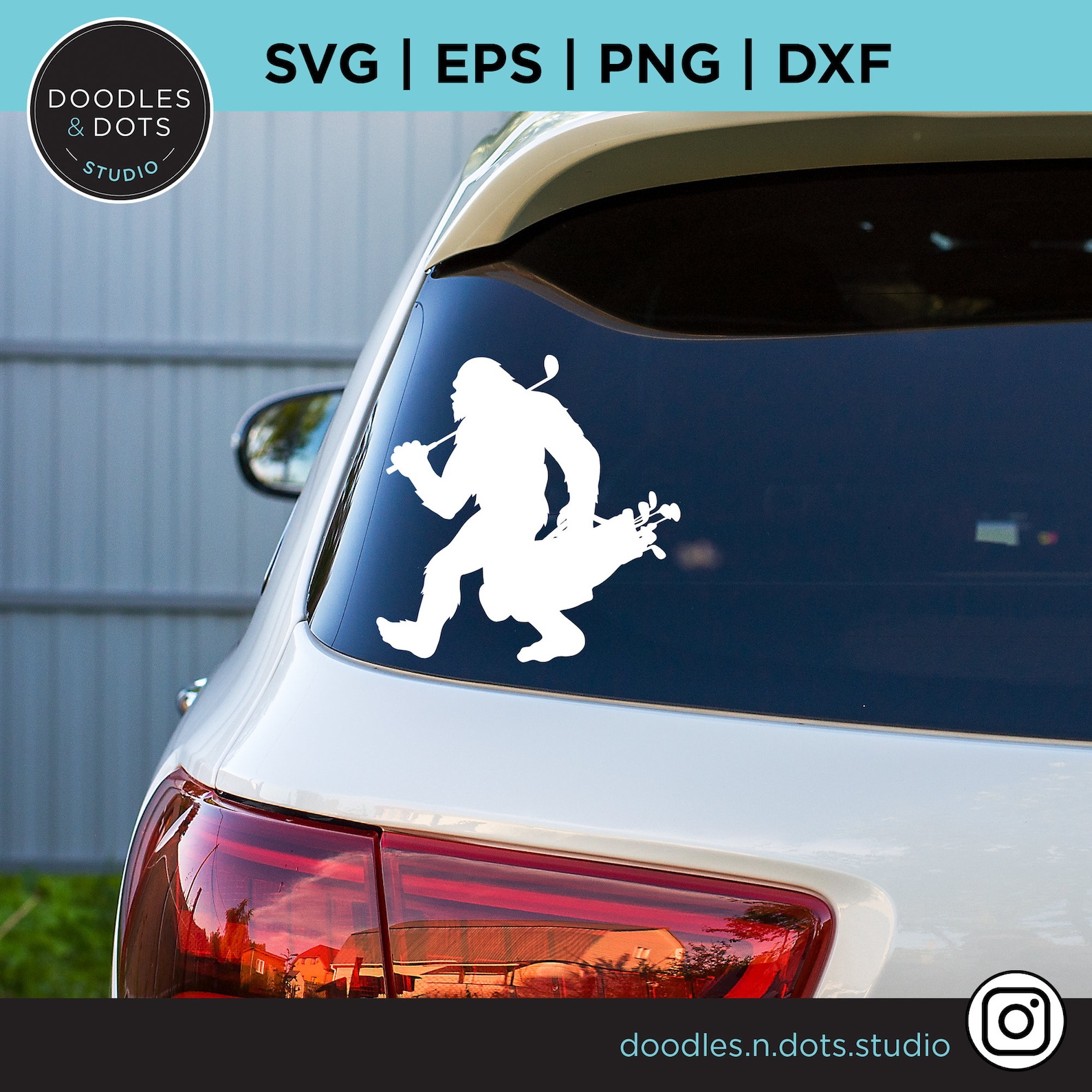 Bigfoot Svg, Golfing Svg, Funny Golfer Big Foot Svg for Cricut, Golf ...