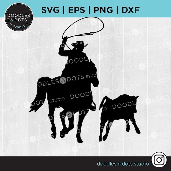Roping SVG Cowgirl SVG Western Horse SVG Woman Tie Down | Etsy
