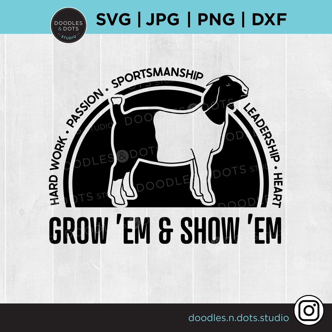Show Goat SVG: Boer Goat, Livestock Design (digital Download) - Etsy