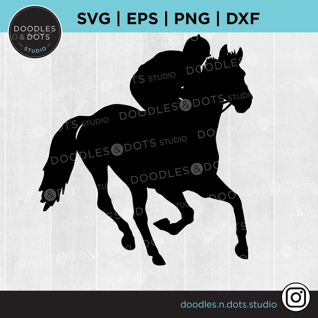 Thoroughbred Horse SVG | Race Horse SVG | Running Horse Silhouette ...