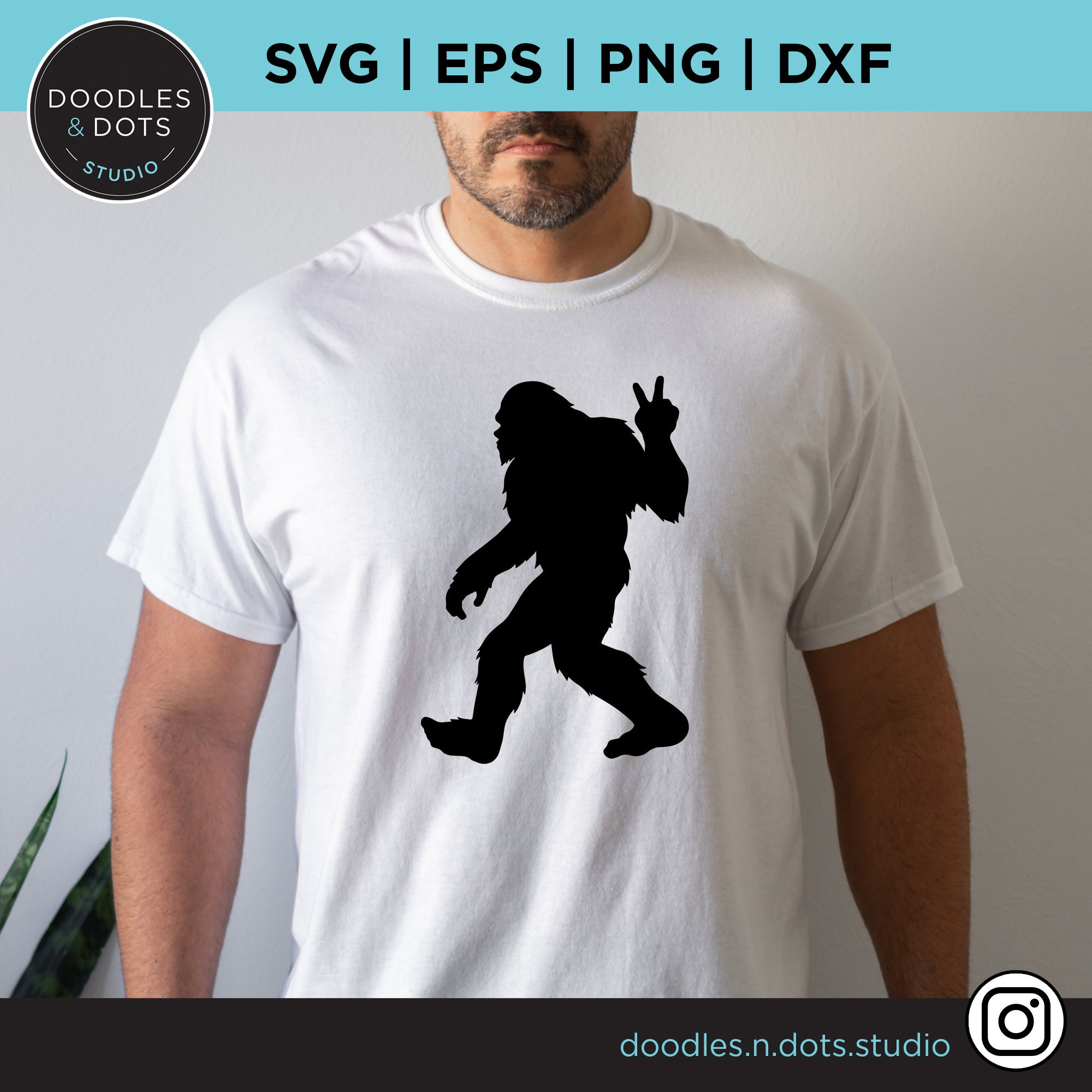 Bigfoot svg Peace Sign svg Sasquatch svg Big Foot svg for - Etsy México