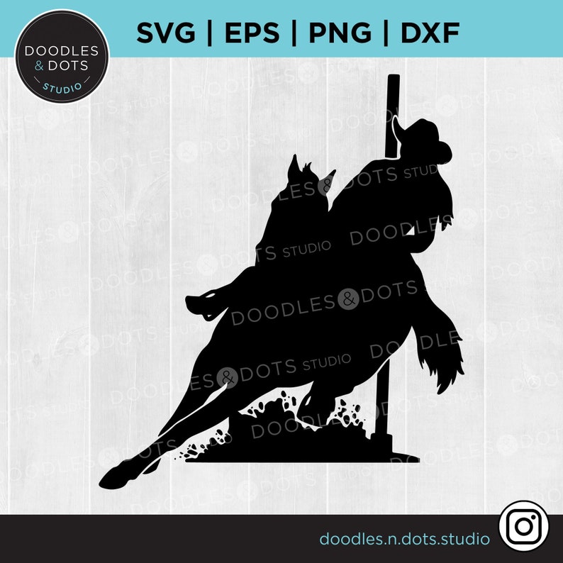 Pole Bending SVG, Pole Bending Decal, Gymkhana, Pole Bending Clipart ...