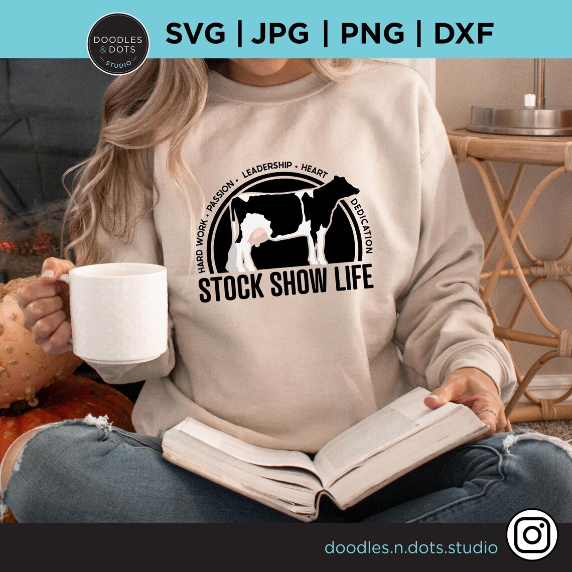 Show Cow Svg, Stock Show Life Svg, Dairy Cow Cut File, Livestock Svg ...