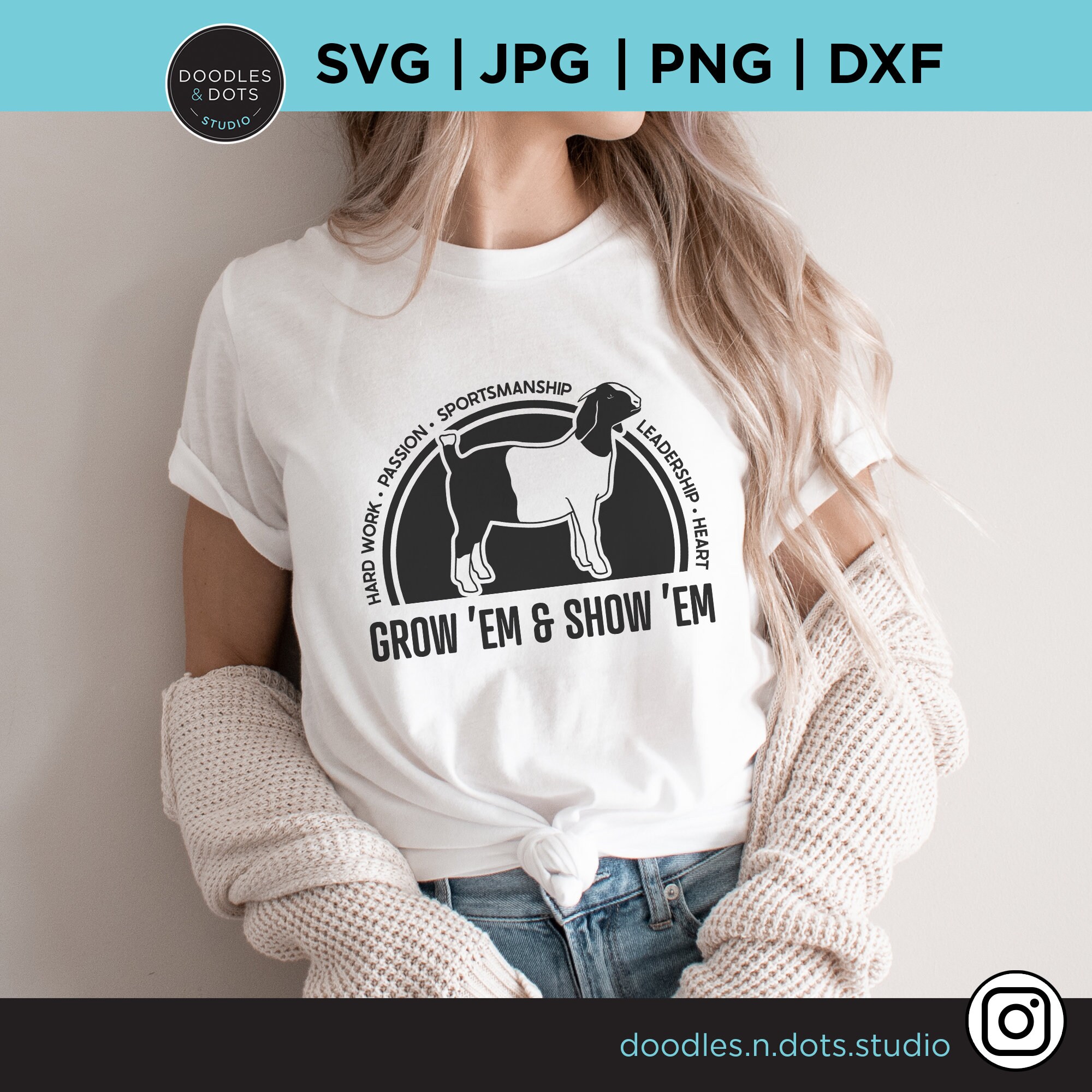 Show Goat SVG: Boer Goat, Livestock Design (digital Download) - Etsy