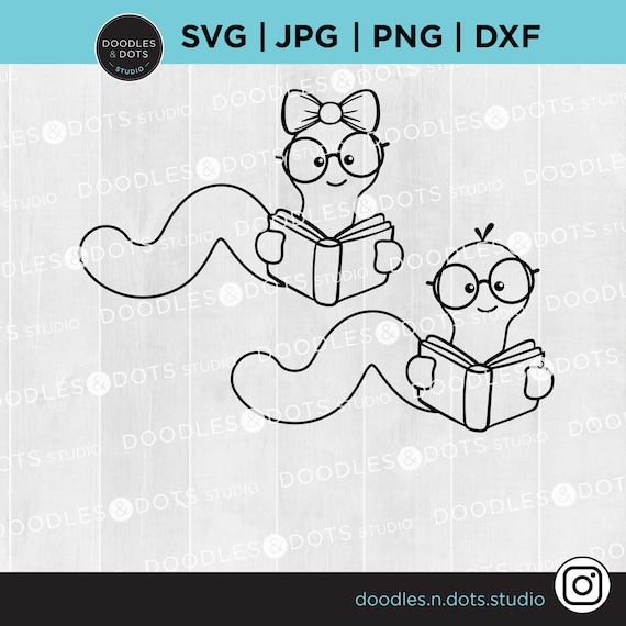 Book Worm Clip Art Black And White