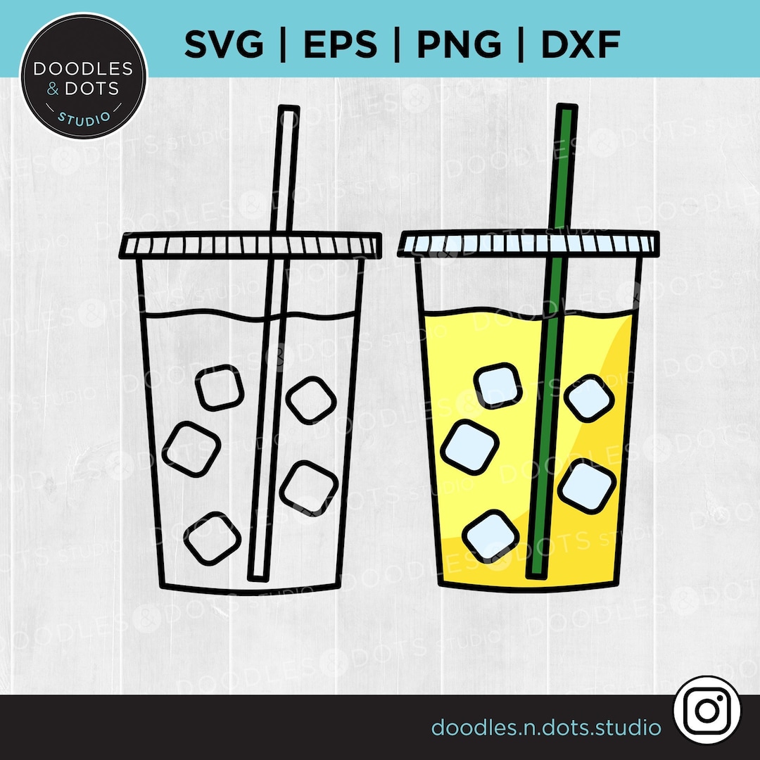 Lemonade Svg, Lemonade Drink Svg, Takeout Lemonade Cut File, Summer ...
