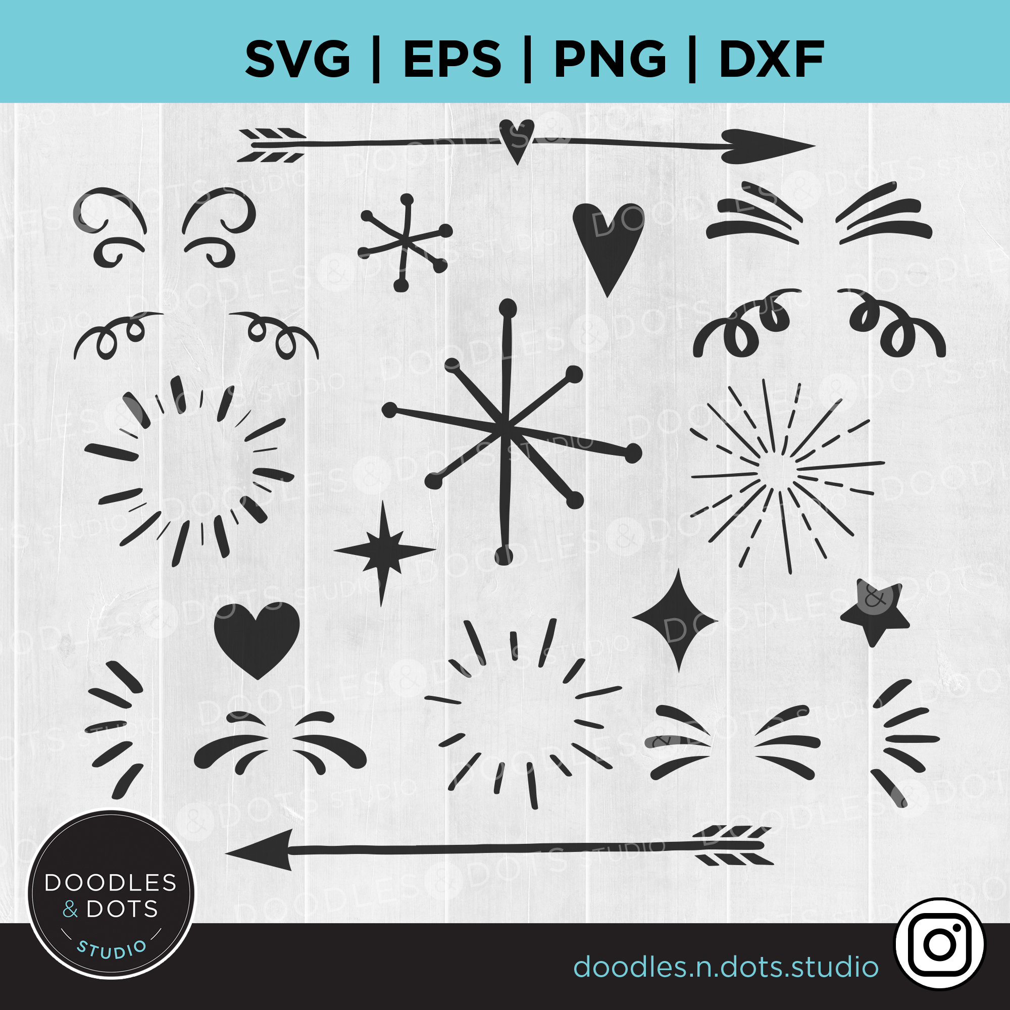 Design Elements SVG Embellishments Bundle SVG Decorative | Etsy