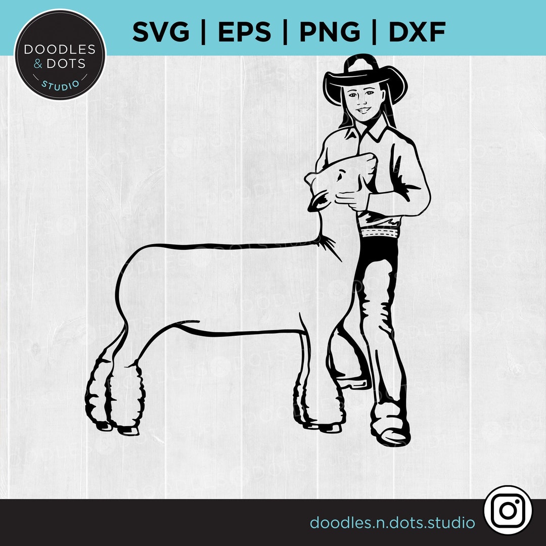 Market Lamb SVG, Lamb SVG, Showmanship Svg, Show Lamb Silhouette ...