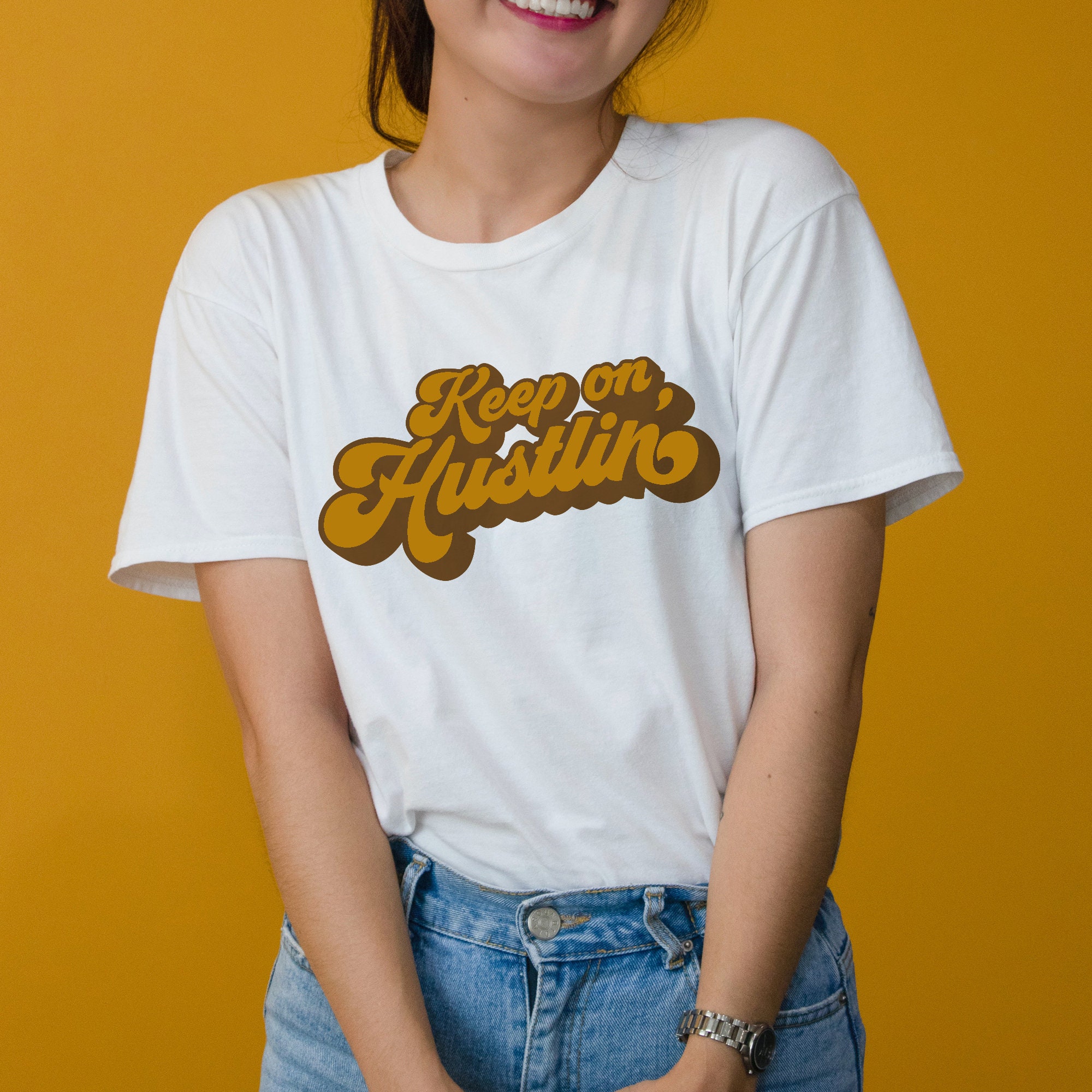 Keep on Hustlin' SVG Cut File for Crafters. Single Mom | Etsy