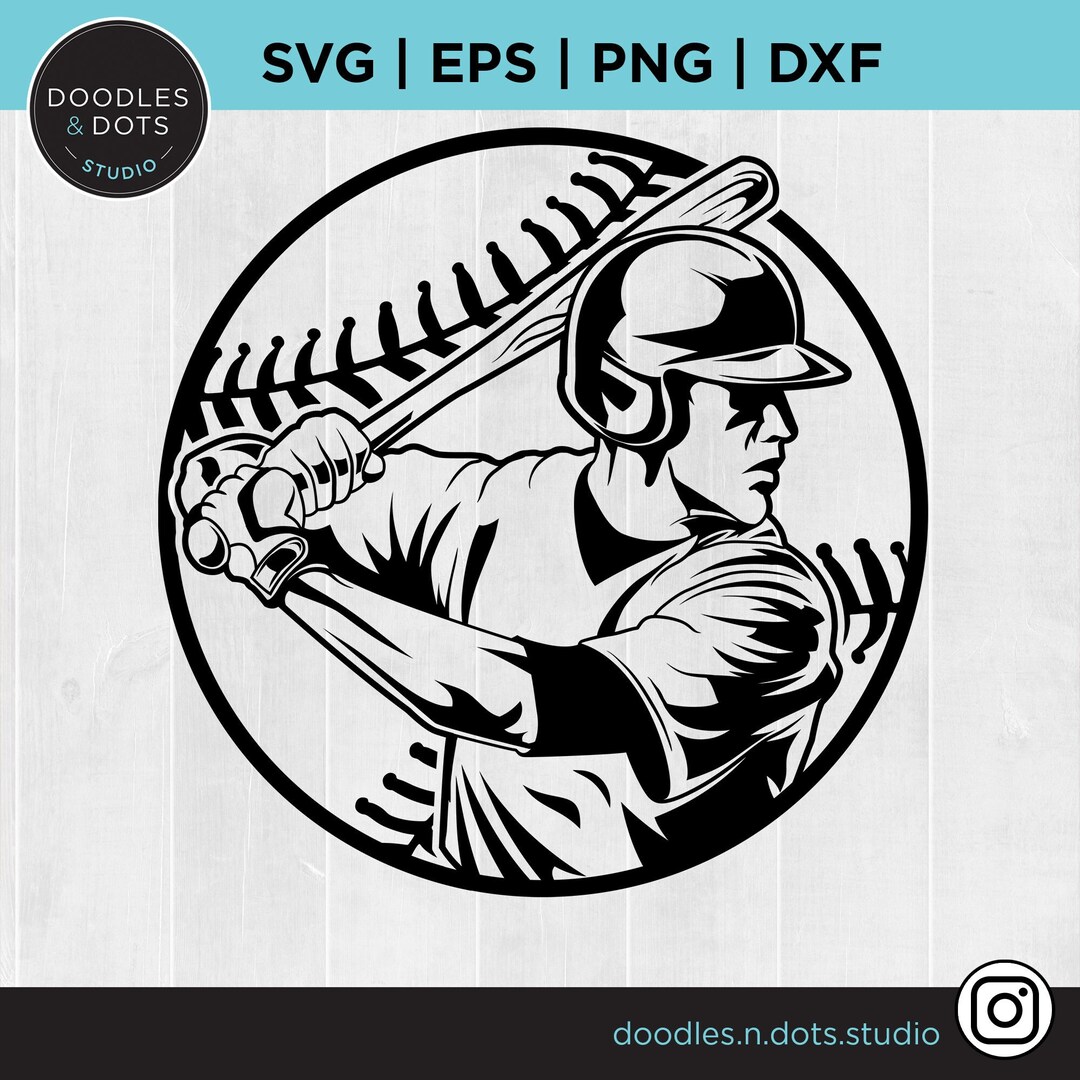 Baseball Player Svg, Batter Svg, Baseball Sublimation, Batter up Svg ...
