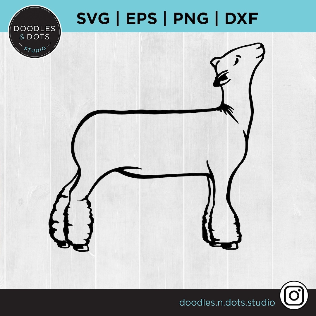 Show Lamb SVG, Lamb SVG, Market Lamb Silhouette, Suffolk Lamb Png ...