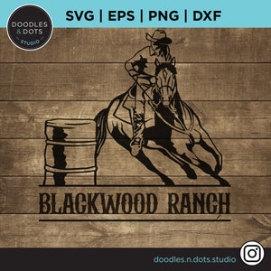 Barrel Racer SVG, Barrel Racing Split Monogram, Barrel Racing Png With ...