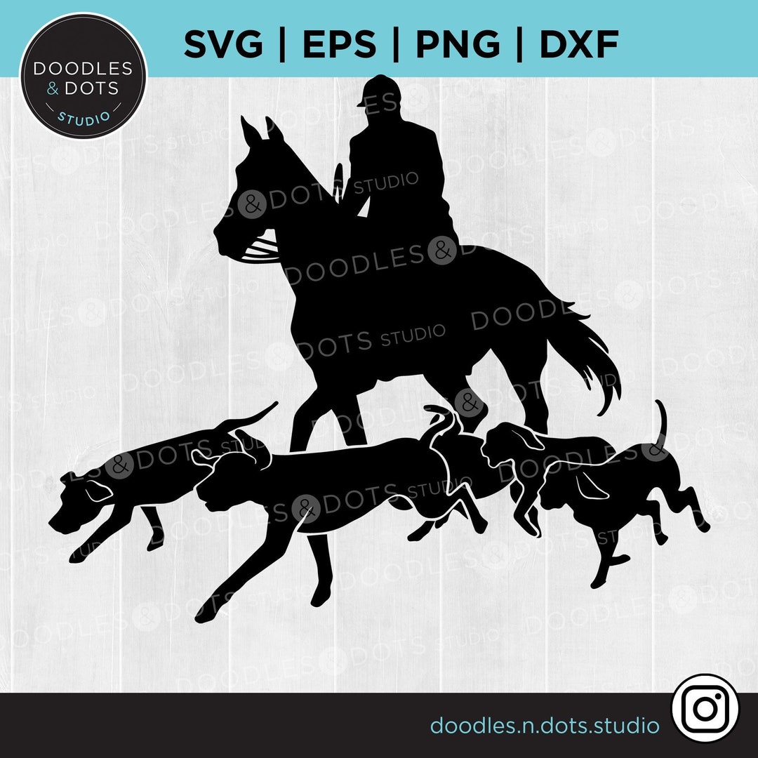 Foxhunting Svg, Foxhunt Svg, Fox Hunter Clipart, Foxhound Svg for ...