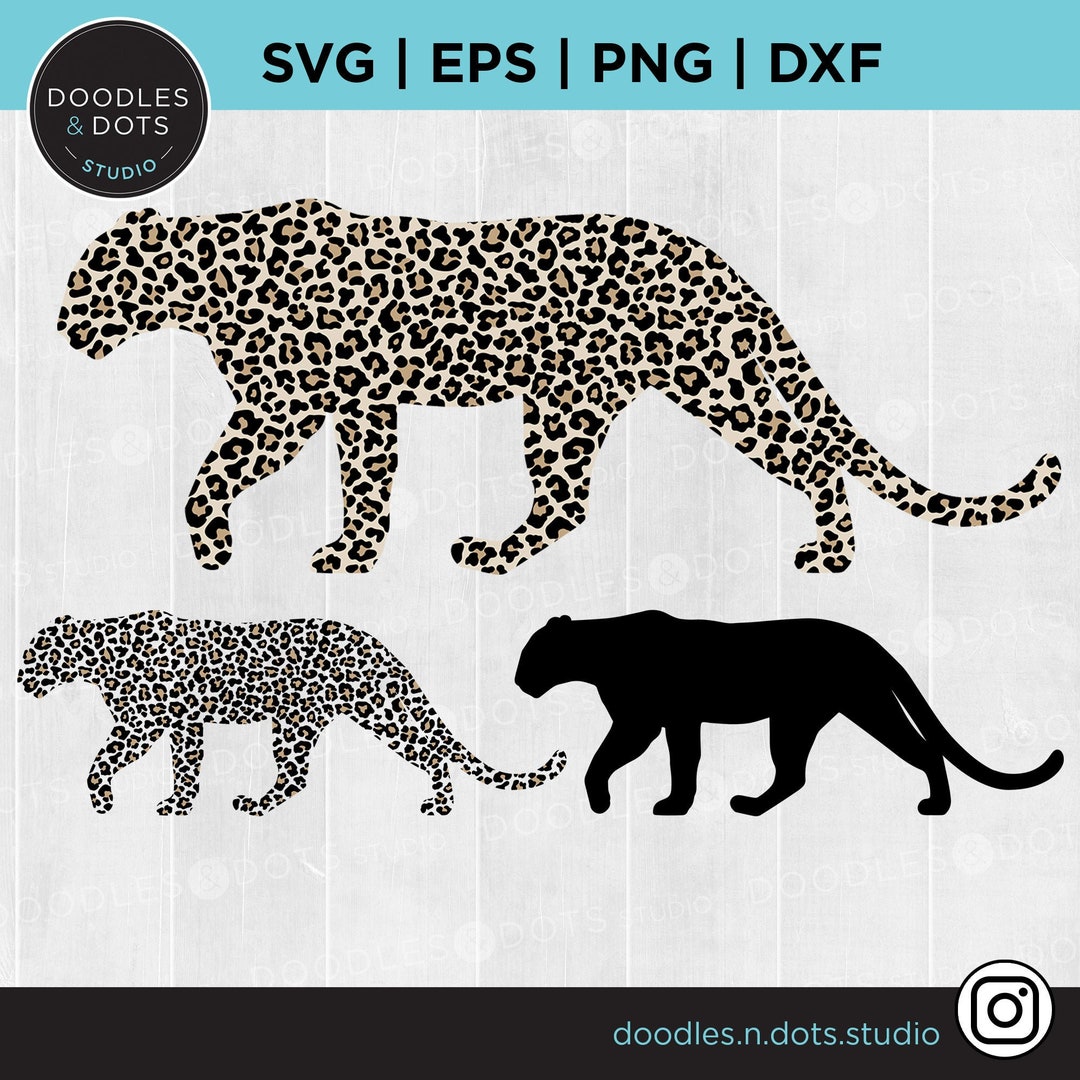 Leopard Svg, Spotted Leopard Skin Svg, Leopards Svg, Black Panther Svg ...