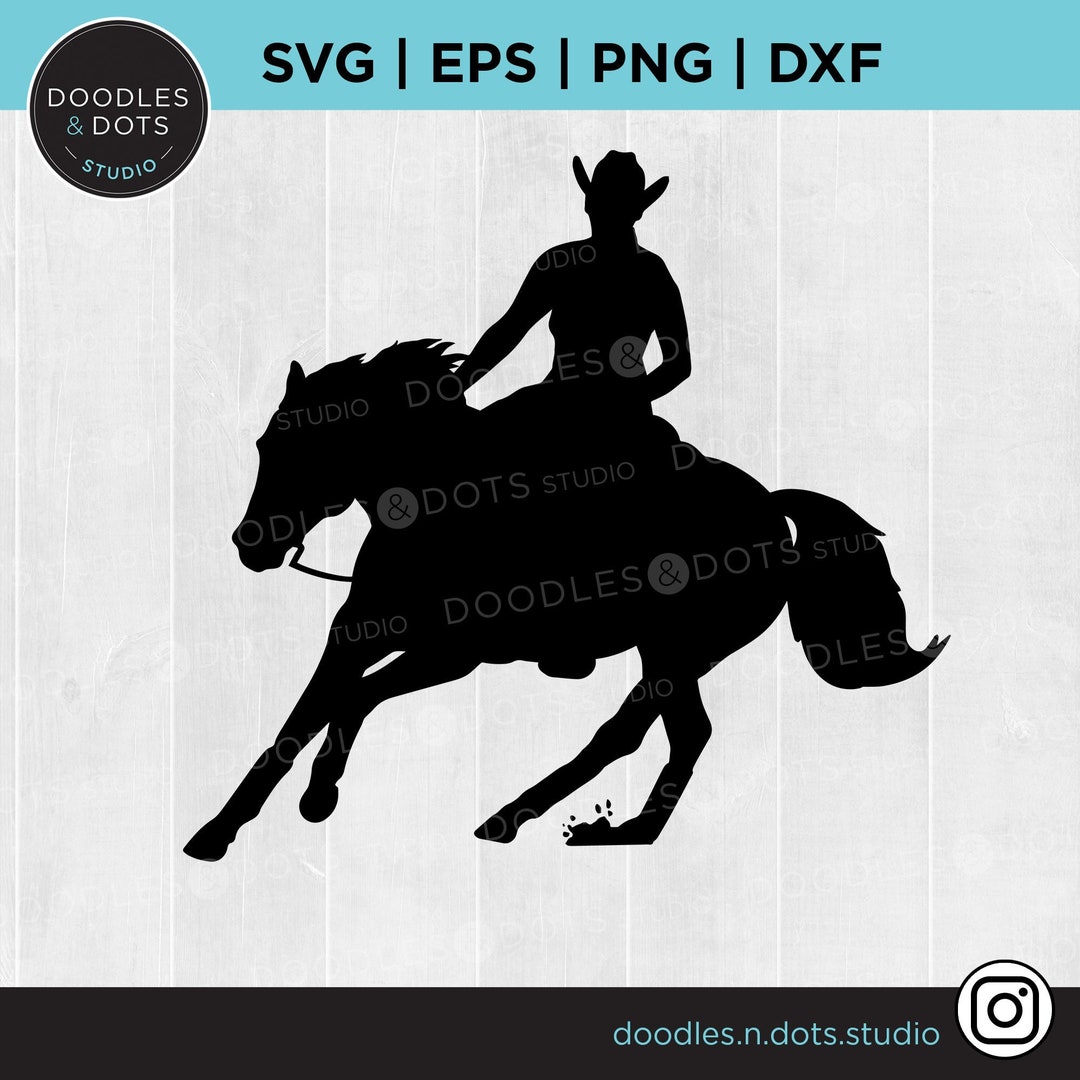 Cowboy Svg, Horse Svg, Western Horse Cut File for Cricut, Reining Horse ...