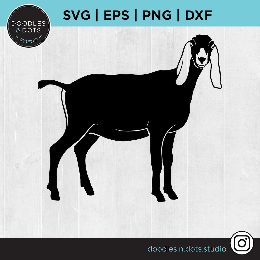 Show Goat Svg, Nubian Goat Svg, Stock Show Svg for Cricut, Livestock ...