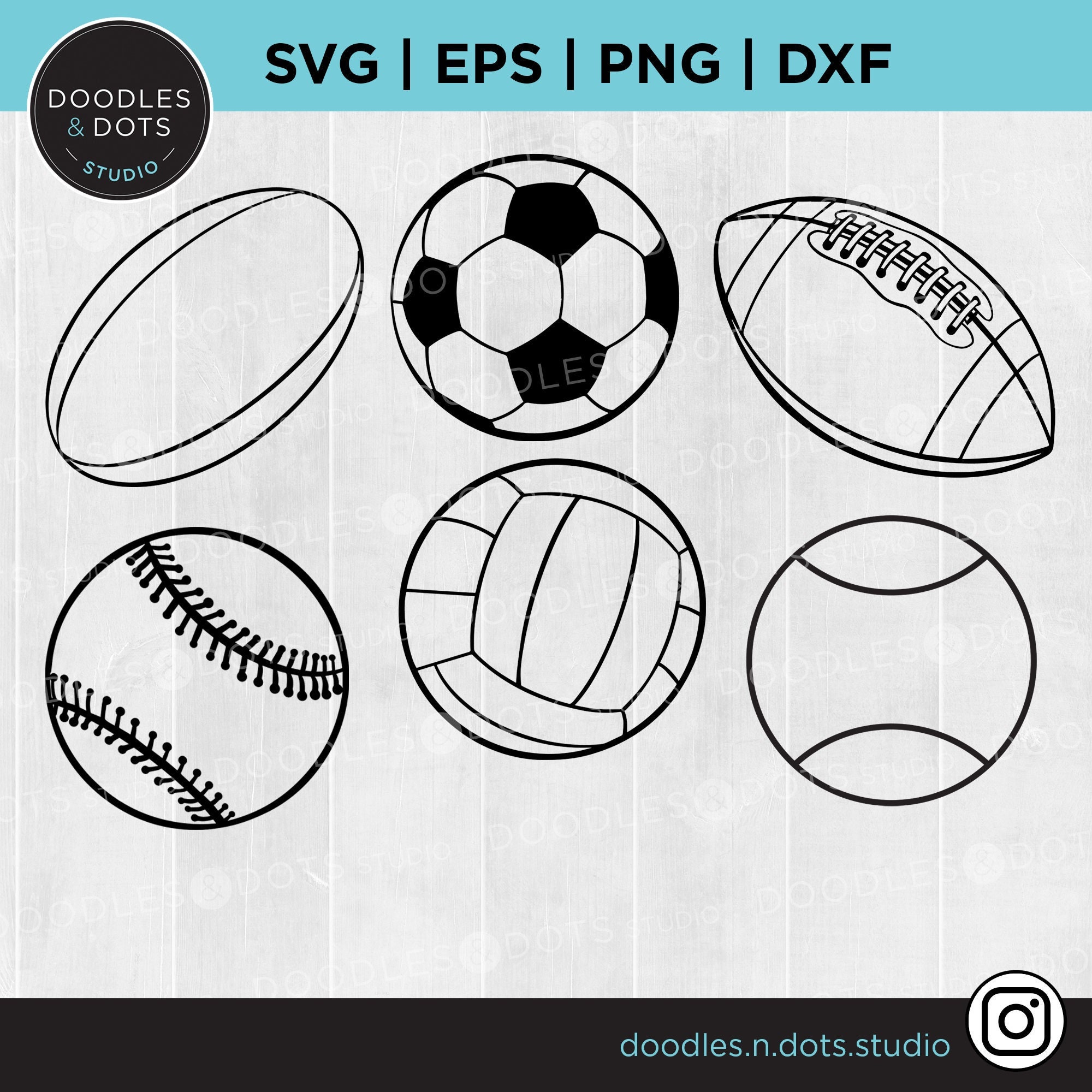 Sport Balls SVG Baseball Svg Football Svg Rugby Svg - Etsy Australia