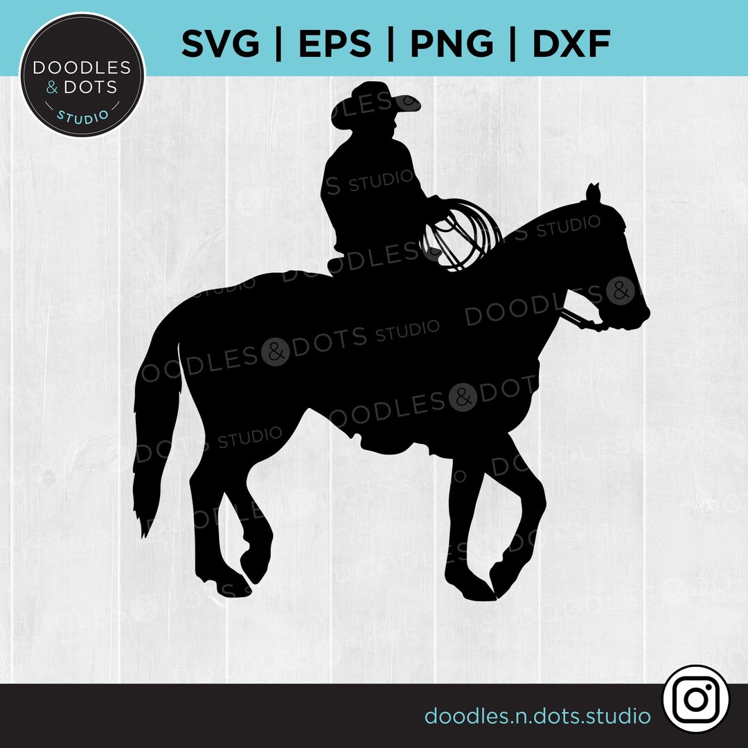 Rodeo Svg, Roping Svg, Cowboy SVG, Western Horse Svg, Calf Roping SVG ...