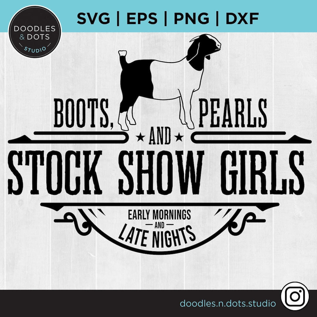 Stock Show Girls Svg, Livestock Svg, Show Goat SVG, Boer Goat SVG, Show ...