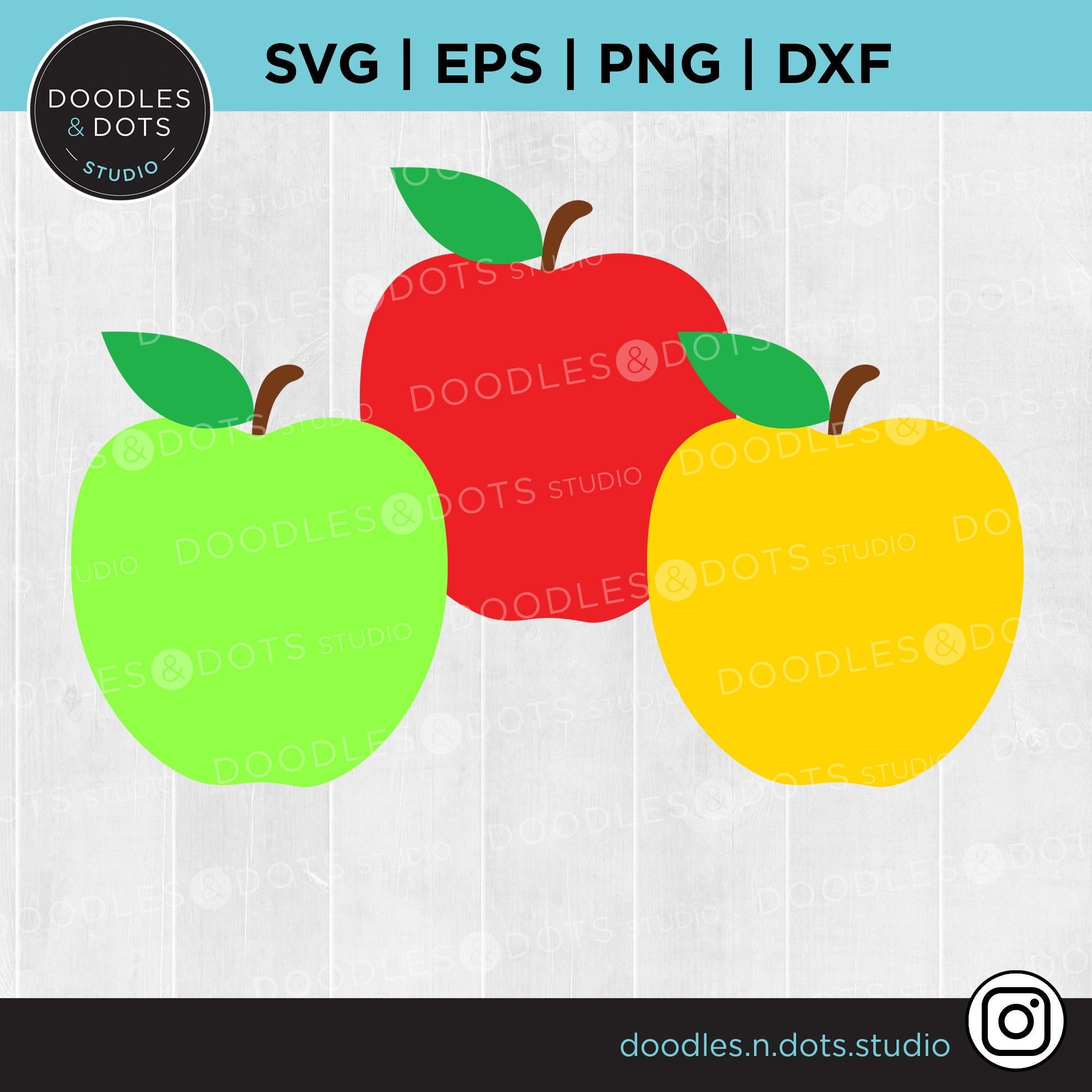 Apple Svg Apple Clipart Apple Vector Red Apple Svg Yellow - Etsy