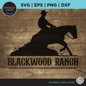 Reining Horse Svg, Split Monogram With Space for Name, Customizable ...