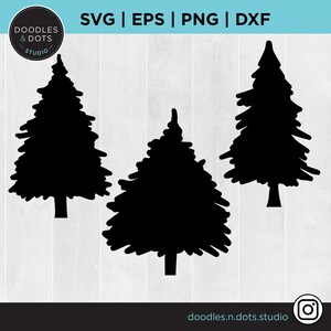 Pine Tree Svg, Christmas Tree Svg, Spruce Tree Svg for Cricut, Hand ...