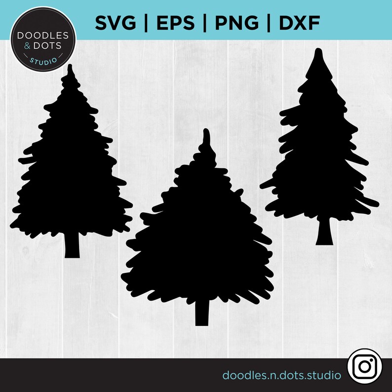 Pine Tree Svg Christmas Tree Svg Spruce Tree Svg for Cricut - Etsy