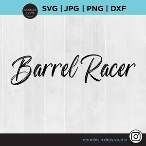 Barrel Racer Svg, Barrel Racer Word Svg for T-shirt or Crew Neck, Rodeo ...
