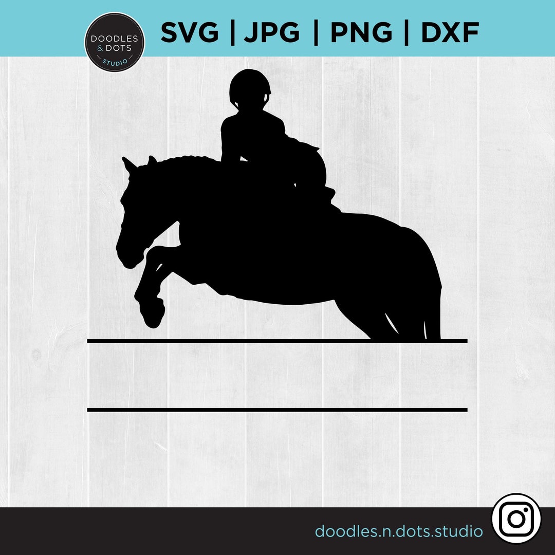 Equestrian Monogram SVG, Hunter Split Monogram, Horse SVG, Horse Show ...