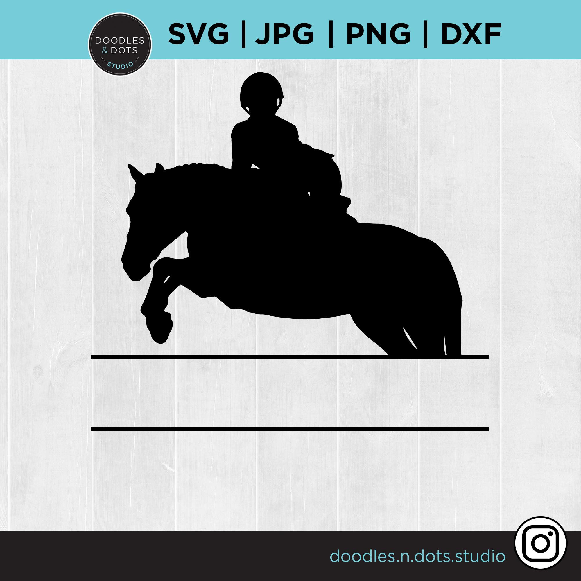 Equestrian Monogram SVG, Hunter Split Monogram, Horse SVG, Horse Show ...