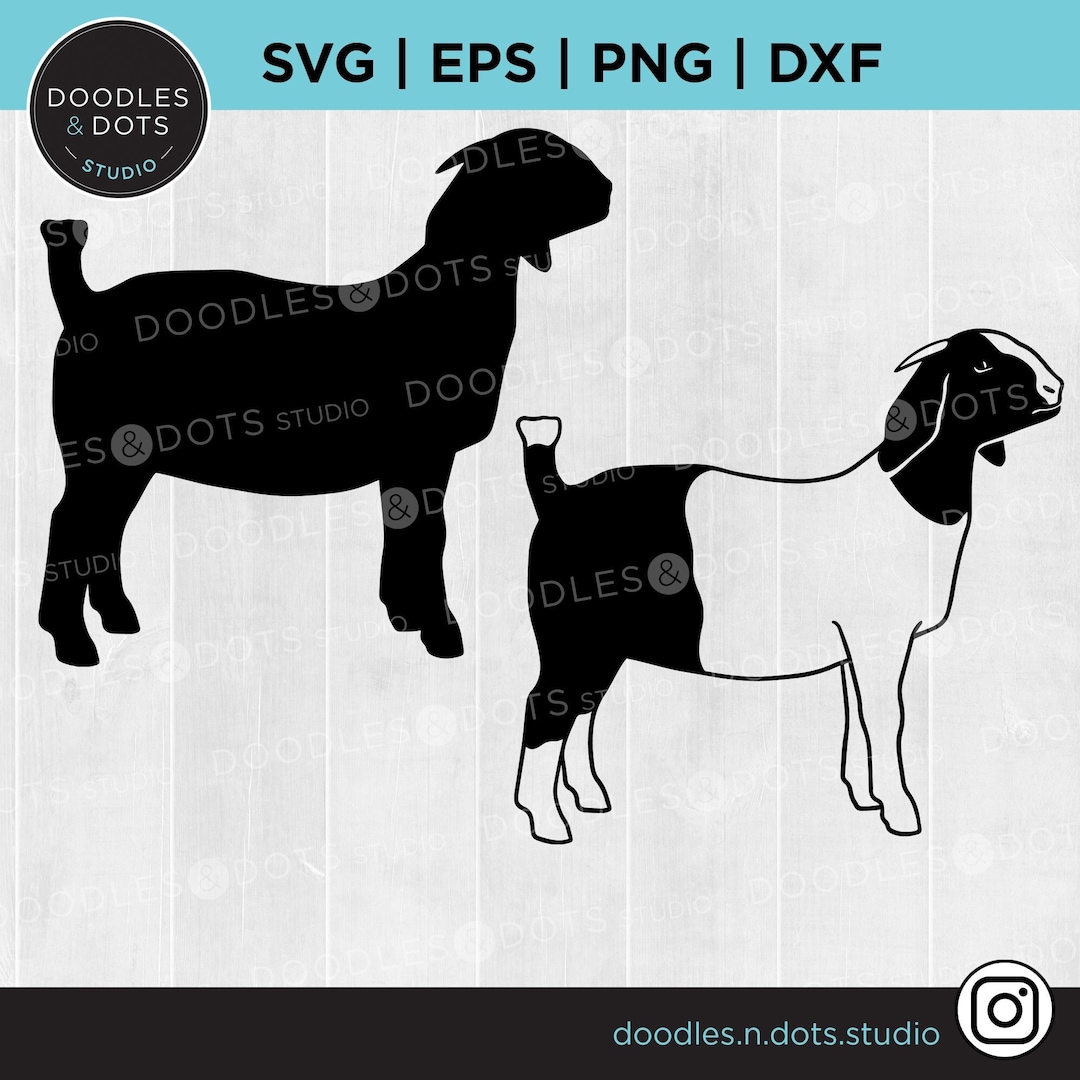 Show Goat SVG | Boer Goat SVG | Stock Show | Livestock SVG | Goat Farm ...