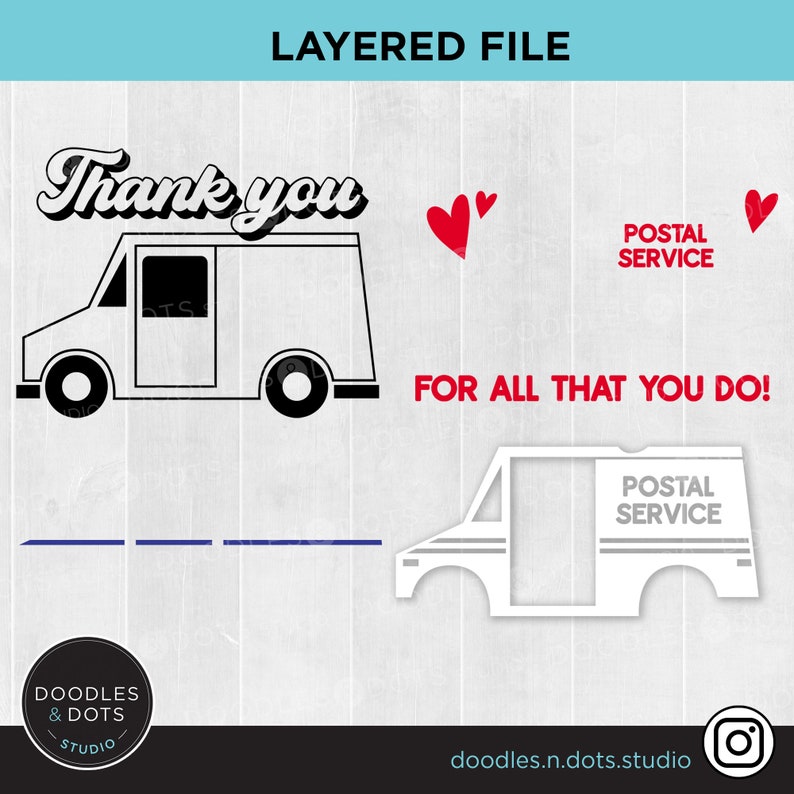 Postal Worker Svg, Mail Carrier Svg, Mail Truck SVG, Thank You Mailman ...