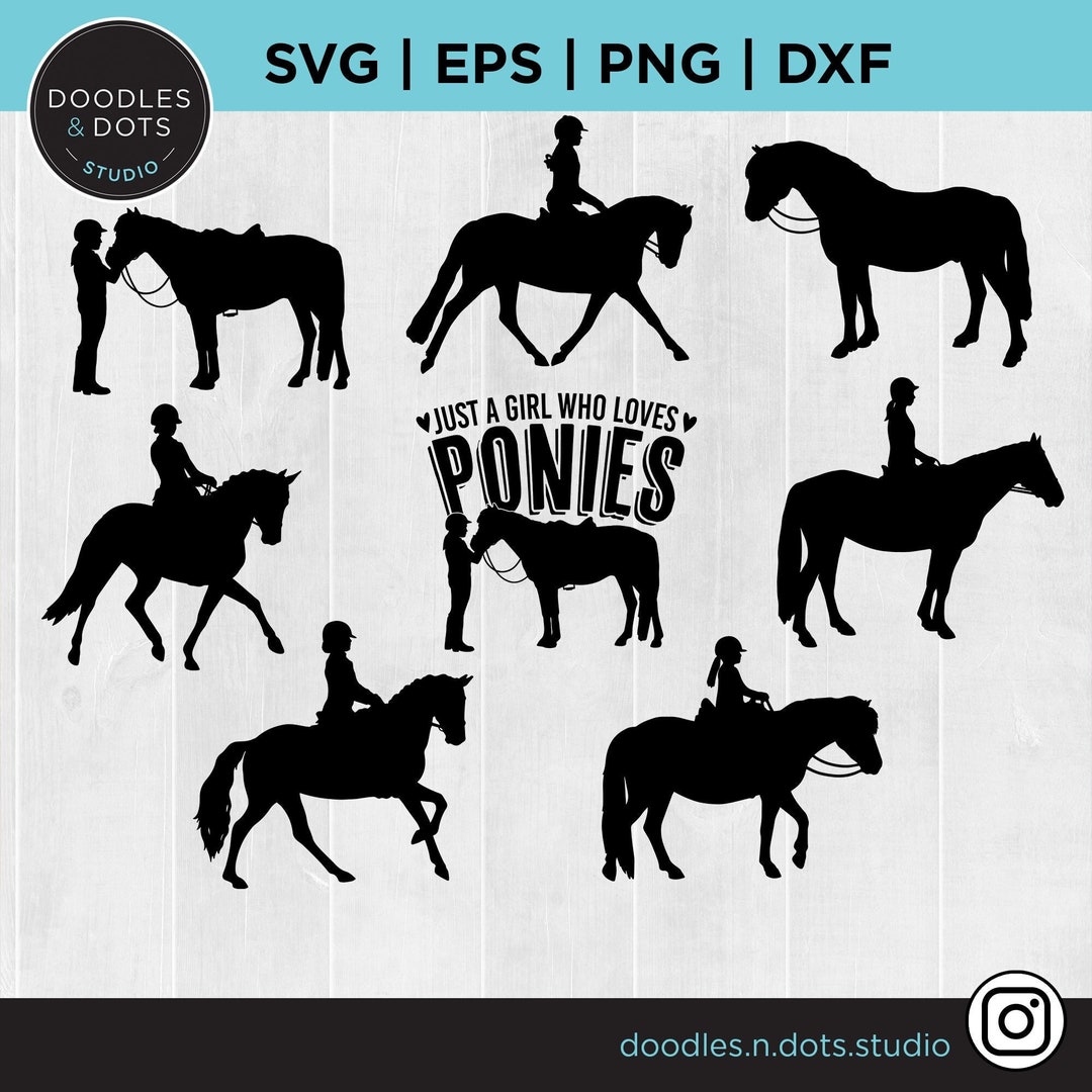Pony Svg, Ponies Svg, Welsh Pony Cut File, Shetland Pony Clipart, Pony ...