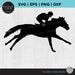 Racehorse SVG | Thoroughbred SVG | Galloping Horse Svg | Horse Race ...