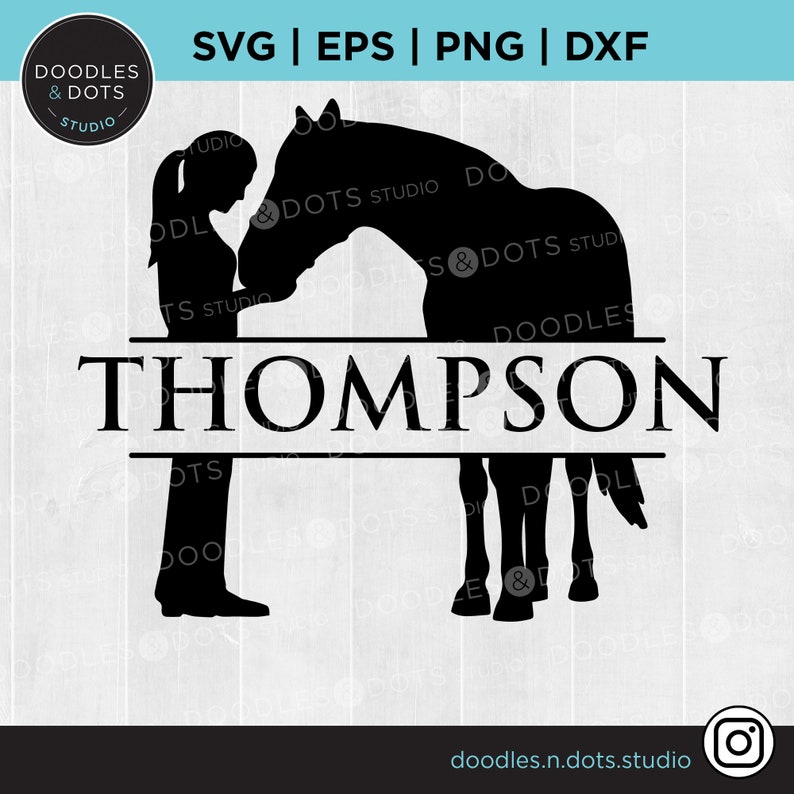 Horse Split Monogram SVG, Horse Split Name Svg, Western Horse SVG ...