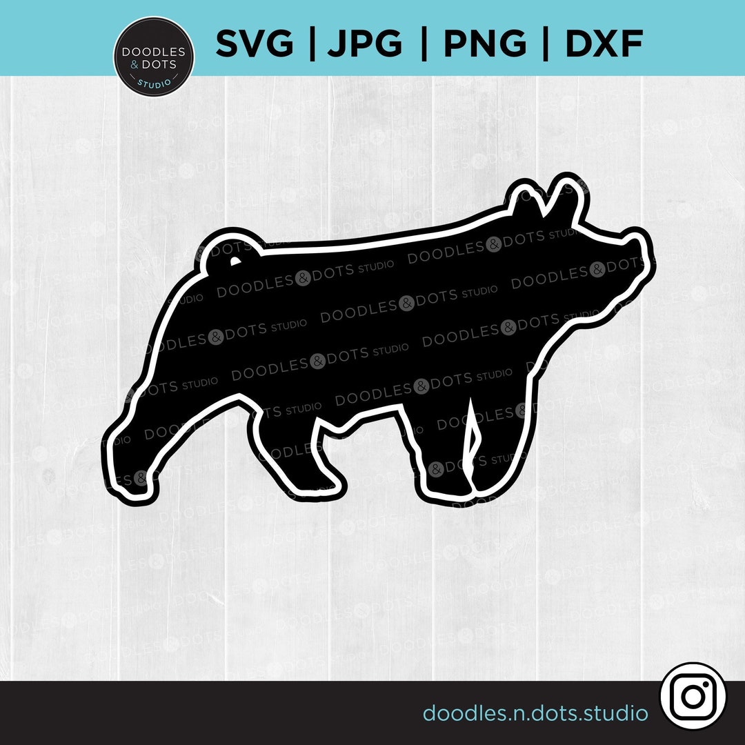 Show Pig SVG, Pig SVG, Show Stock SVG, Livestock Svg, Hog Farm Show ...