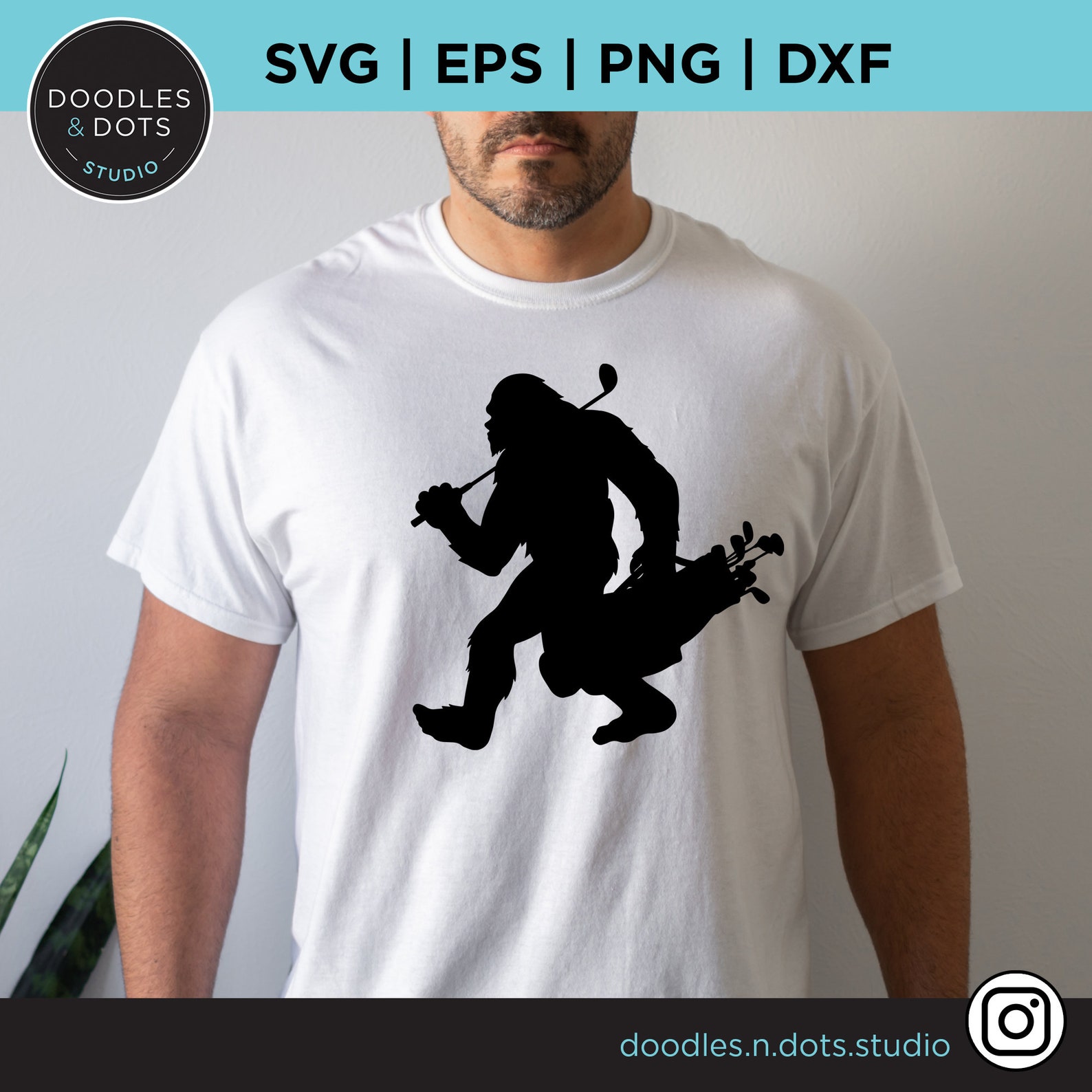 Bigfoot Svg, Golfing Svg, Funny Golfer Big Foot Svg for Cricut, Golf ...