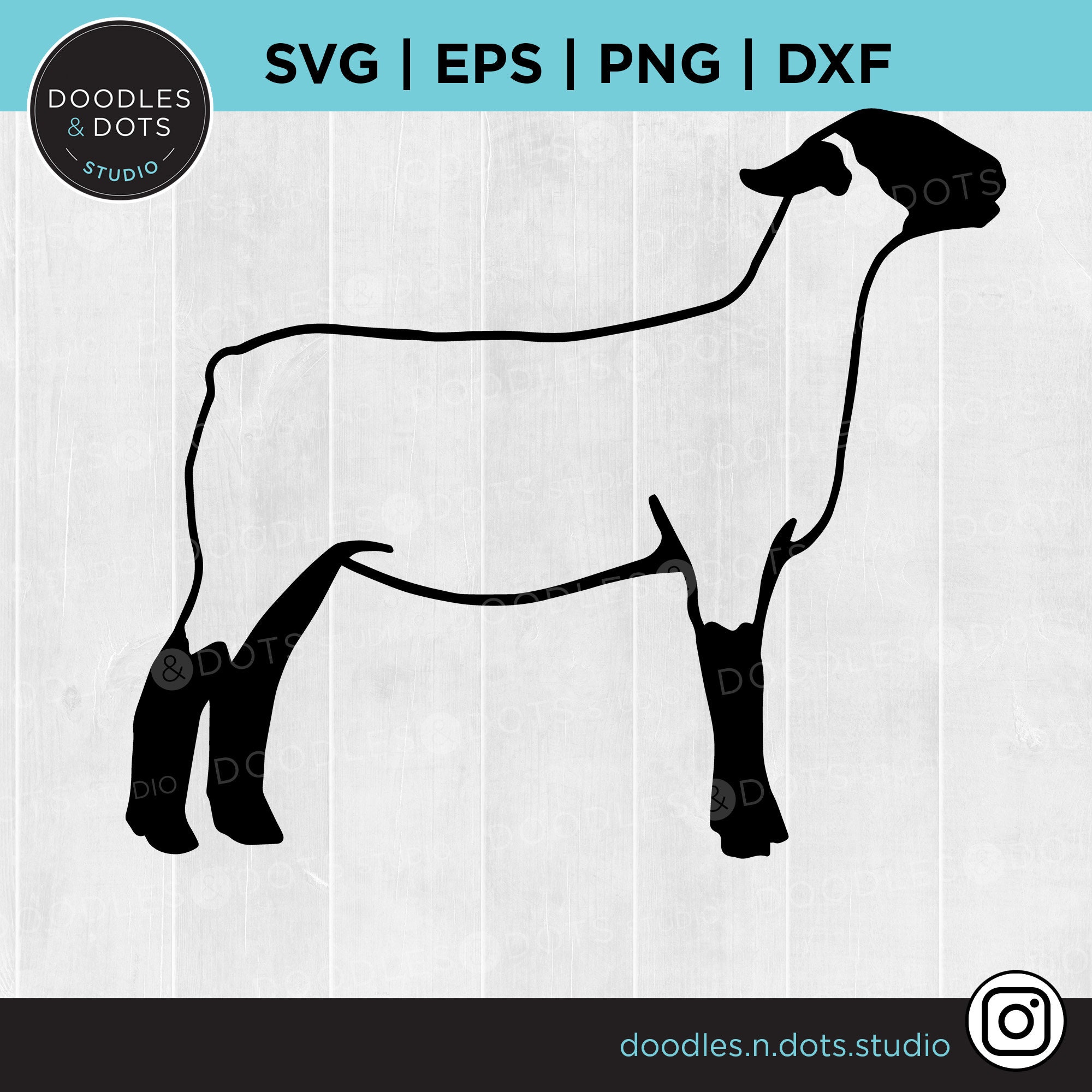 Show Lamb SVG, Lamb SVG, Market Lamb Silhouette, Suffolk Lamb Png ...