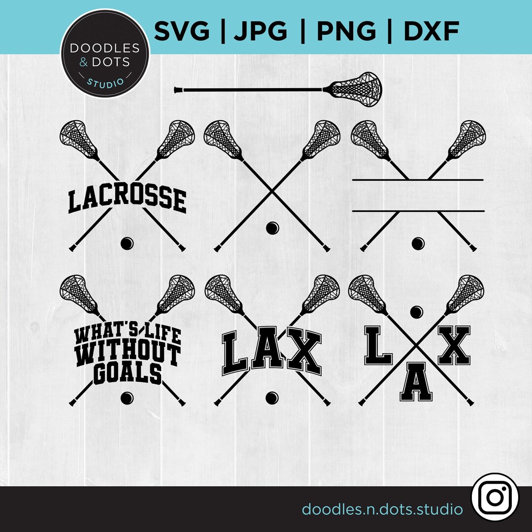 Lacrosse Svg Bundle, LAX Svg Collection, Crossed Lacrosse Sticks and ...